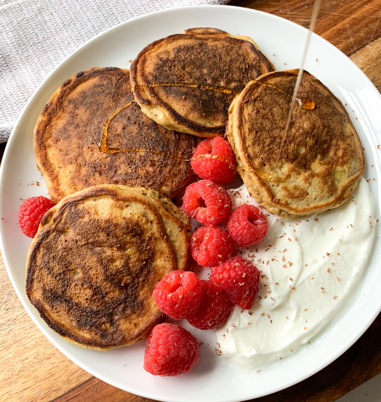 Fluffy Banana Pancakes - Naturally Being Nat